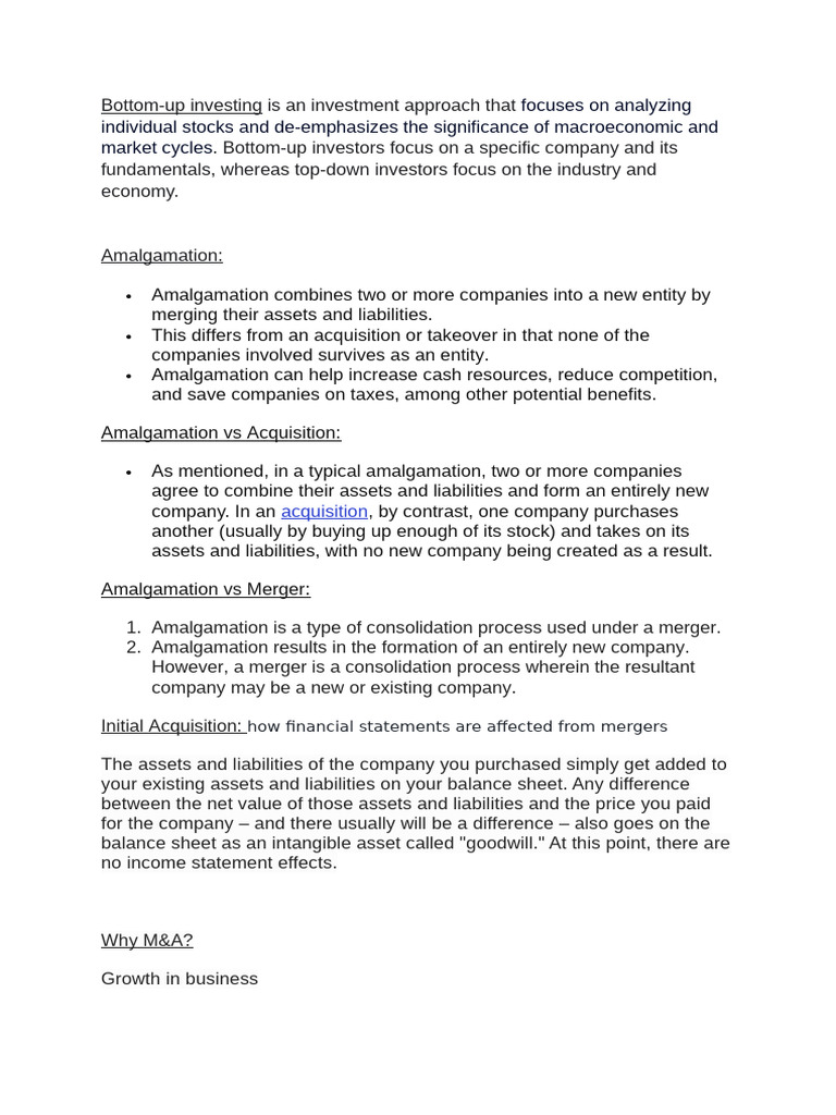 IB role | PDF | Consolidation (Business) | Mergers And Acquisitions