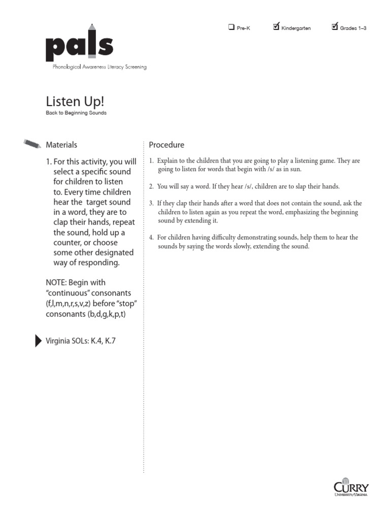 Phonological Awareness Print All | PDF | Poetry