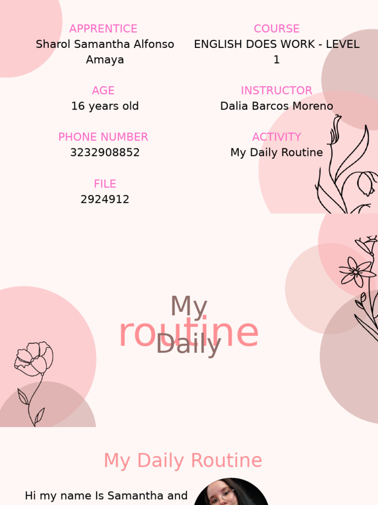 My Daily Routine | PDF
