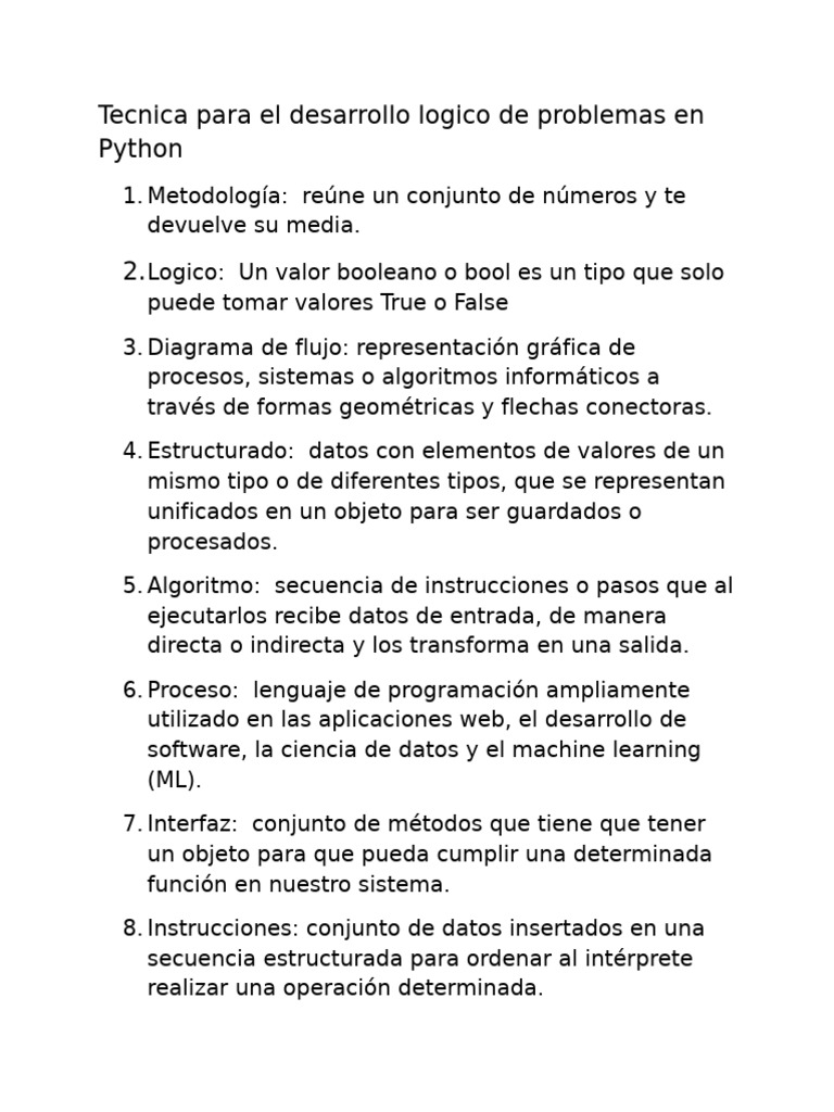 Tecnicas en Python | PDF | Programa de computadora | Programación