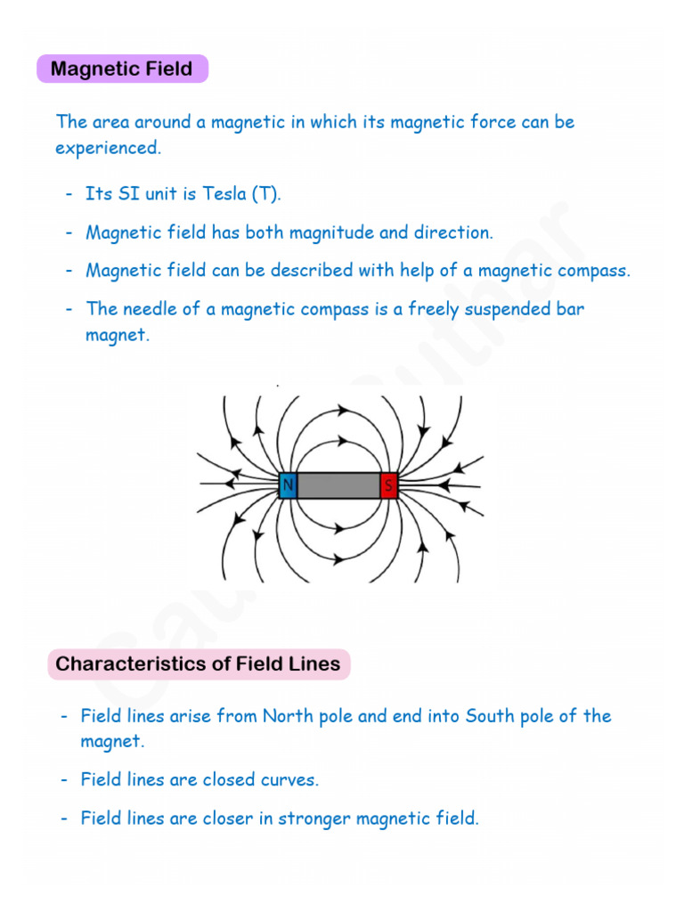 Magnetic Effects of Electric Current | PDF | Direct Current | Magnetic ...