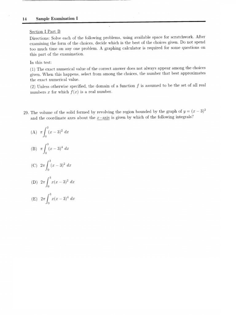 Sample Math Exam Questions and Solutions | PDF | Mathematical Relations ...