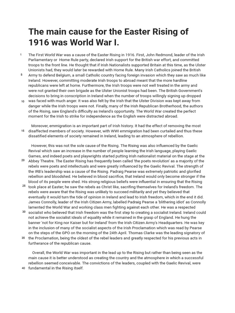 Texto Historia TP 1 2C 2024 | PDF | Northern Ireland | Irish Nationalism