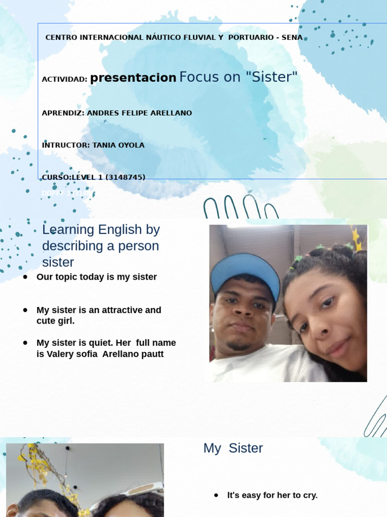 Presentation - Sister | PDF