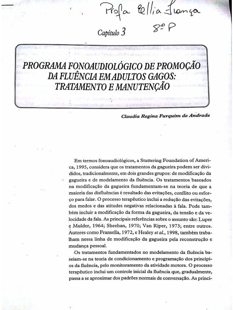 Programa Terapia de Gagueira | PDF