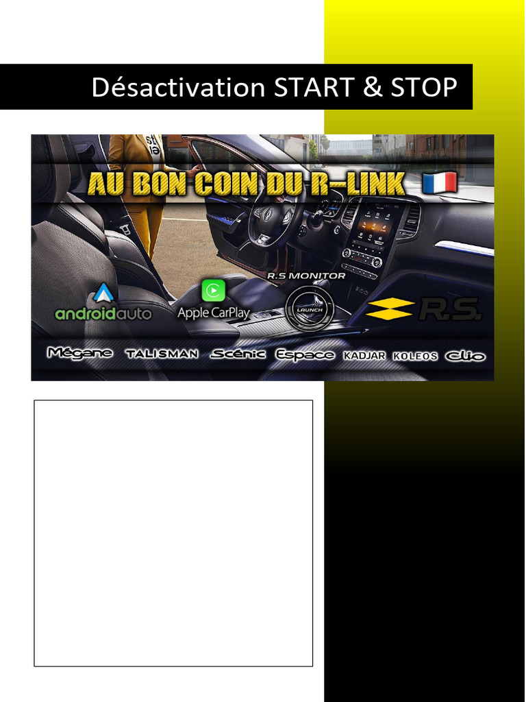 Désactivation du Start & Stop Renault | PDF
