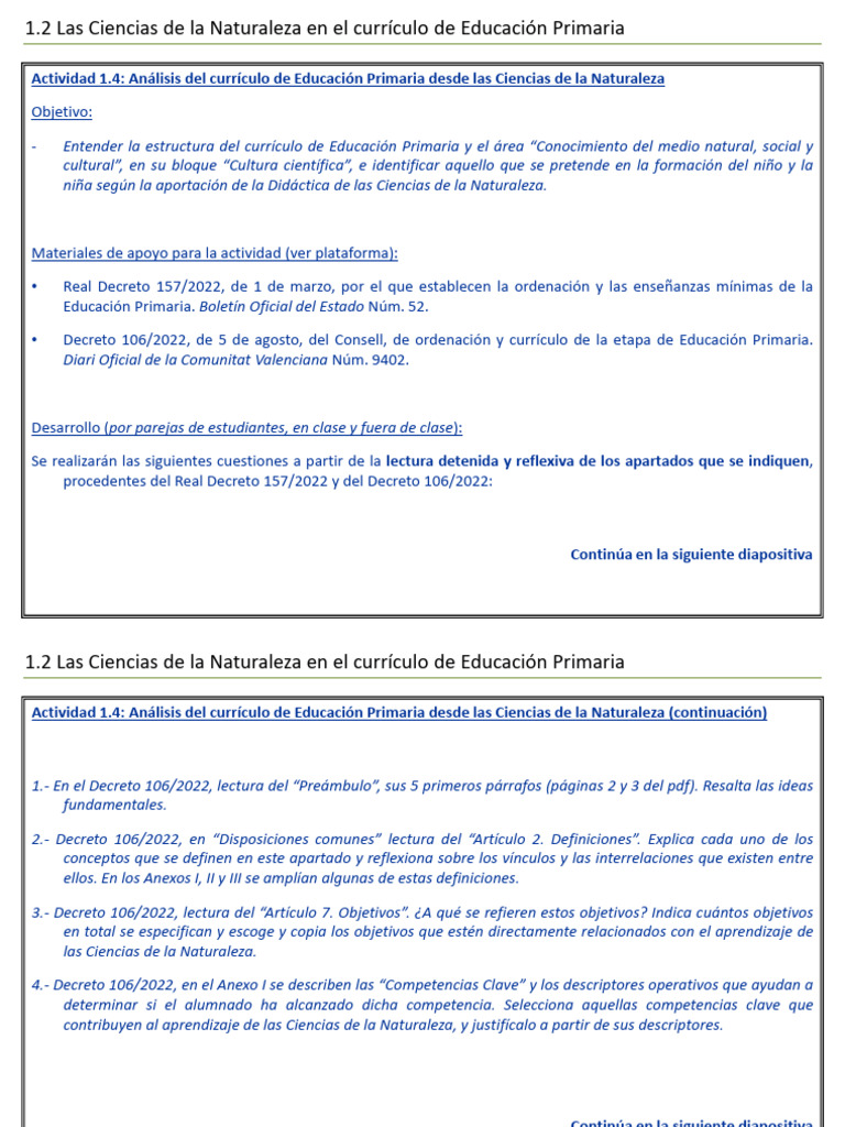 TEMA 1c | PDF | Plan de estudios | Educación primaria