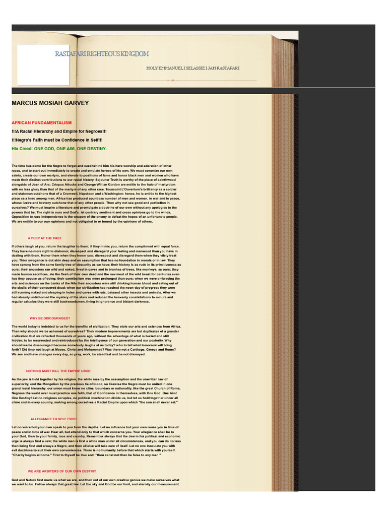 Holy Prophet - Rastafari Righteous Kingdom | PDF | Heaven