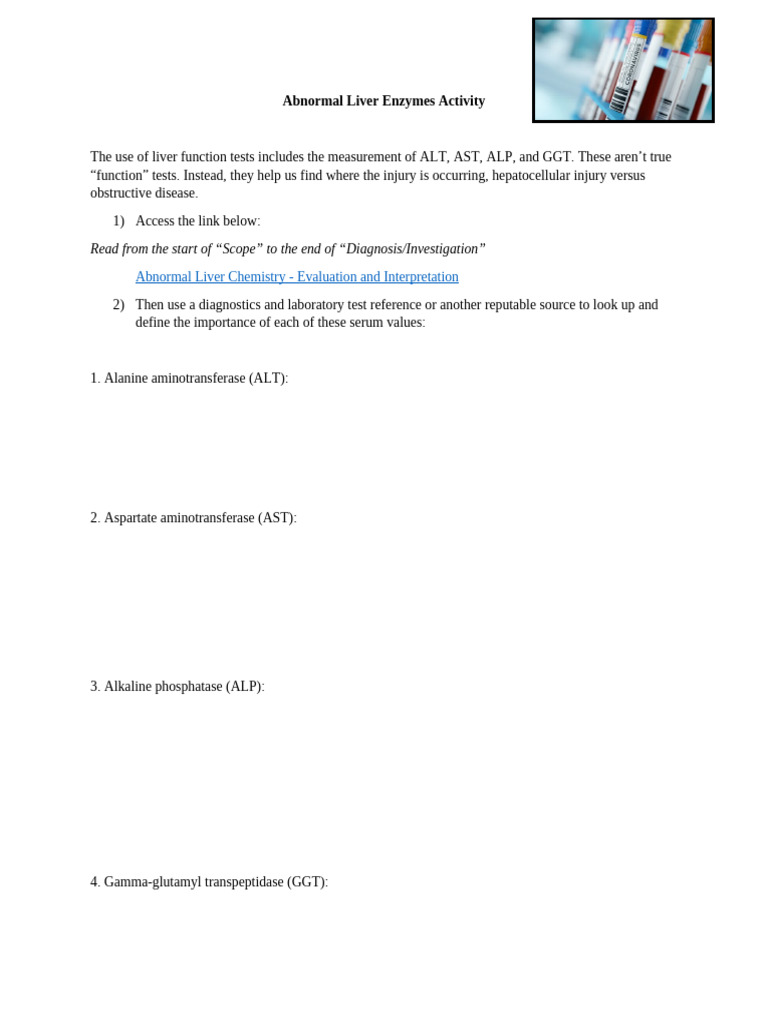 Understanding Abnormal Liver Enzymes | PDF