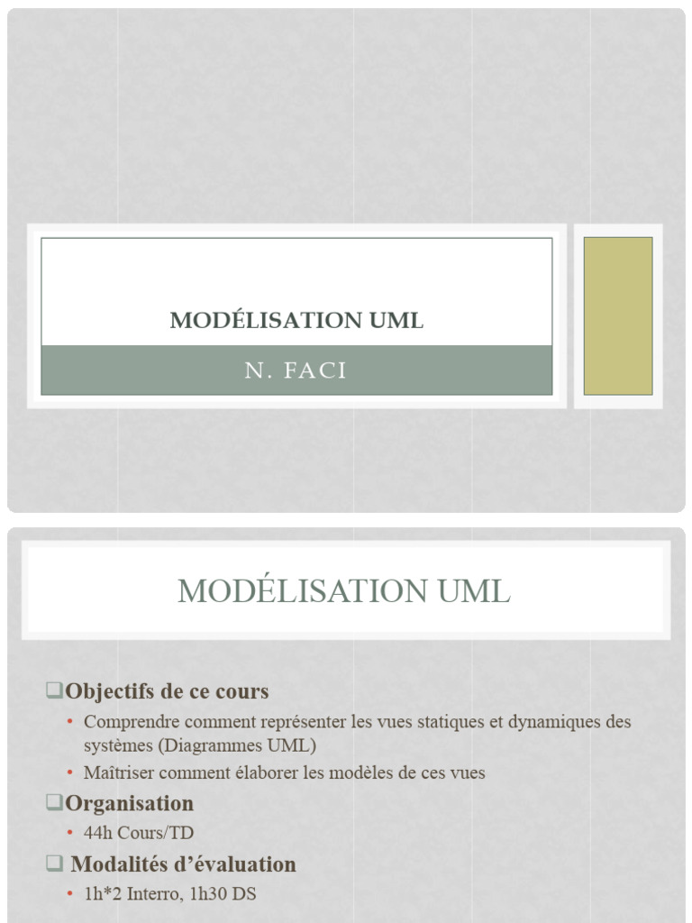 Cours de Modélisation UML | PDF | Classe (informatique) | Cas d'utilisation