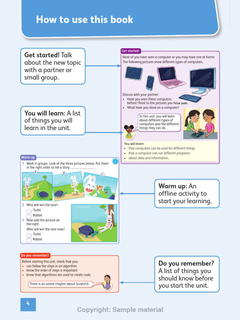 Cambridge Primary Computing Learner S Book Stage 1 Sample Pages 9781398368569 Pages 3 | PDF ...