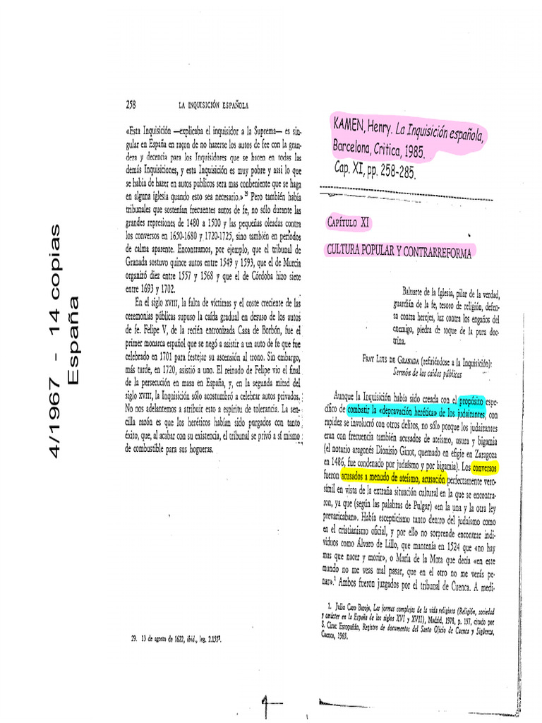 Kamen - La Inquisicion Española - Cap II | PDF