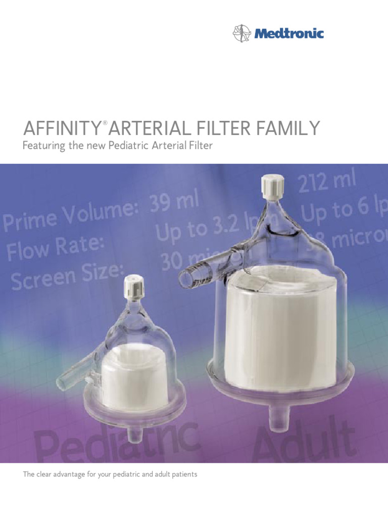 1486028344-Affinity Arterial Filter Brochure | PDF | Medical ...