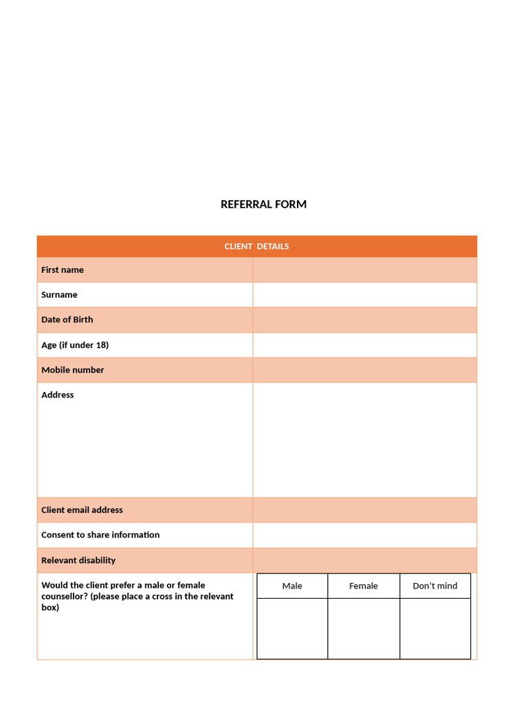 Referral Form | PDF