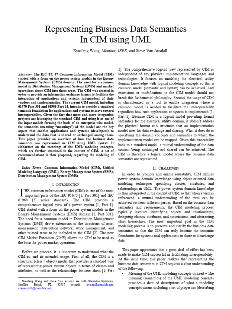 Xtensible-Representing-Business-Data-Semantics-in-CIM-Using-UML-IEEE | PDF | Class (Computer ...