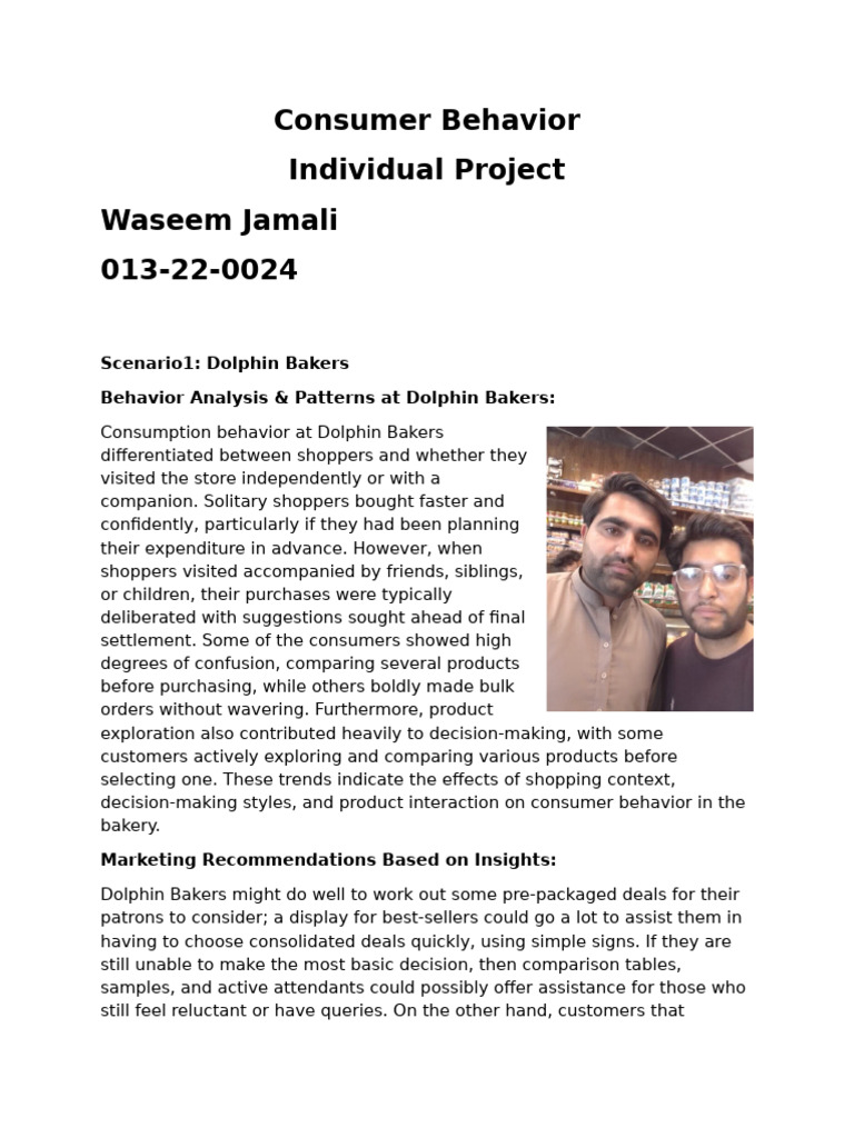 Consumer Behavior Individual Project | PDF | Consumer Behaviour | Behavior