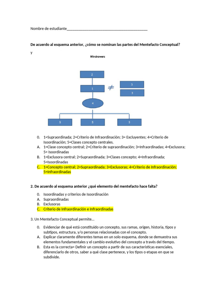 Estructura del Mentefacto Conceptual | PDF