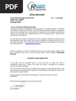 Satisfaction Letter | PDF