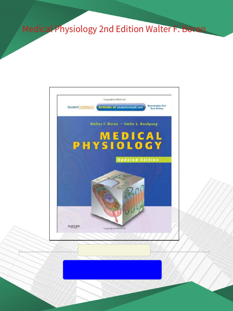 Medical Physiology 2nd Edition Walter F. Boron - Quickly download the ebook to never miss ...