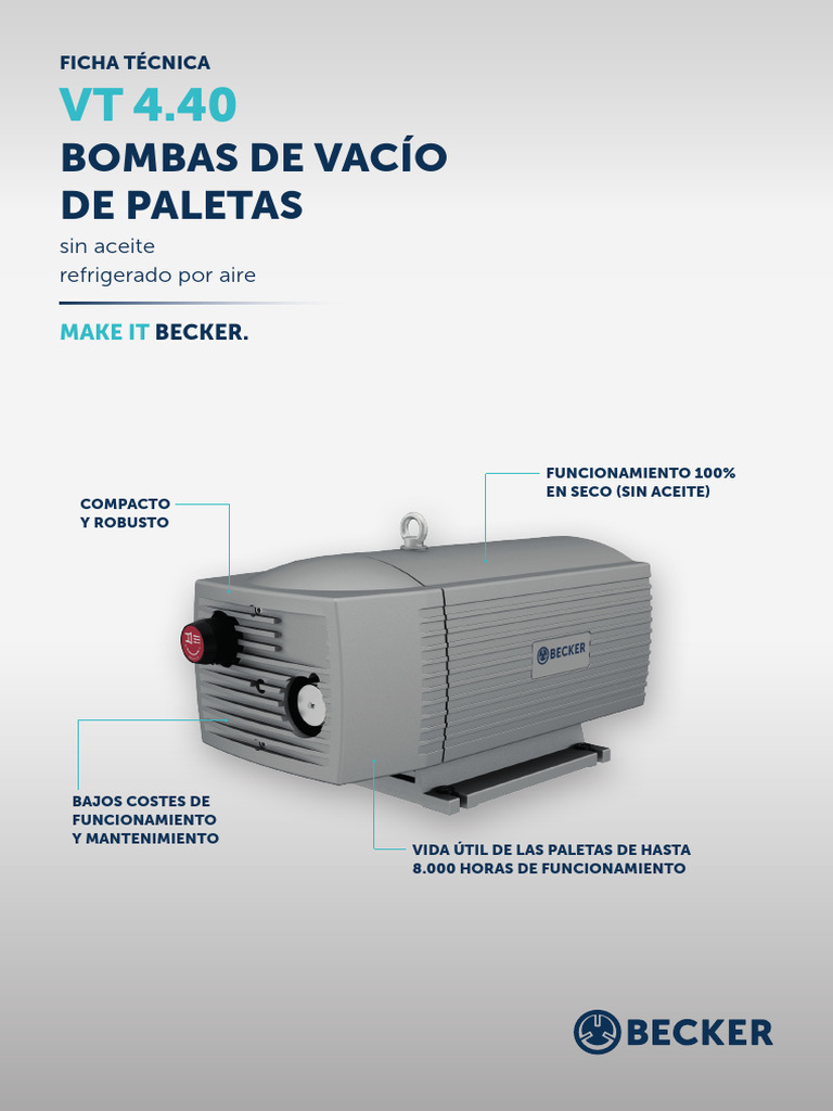 Ds Becker VT 4.40 Bombas de Vac o Es | PDF