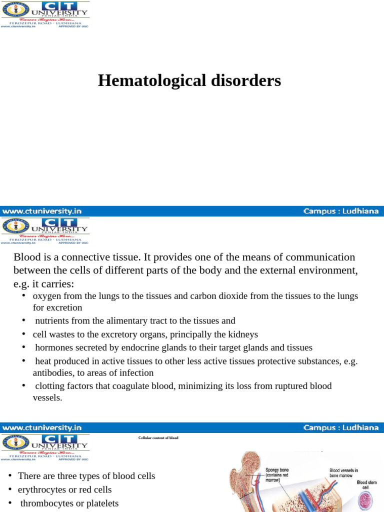Understanding Hematological Disorders | PDF | Anemia | Vitamin B12