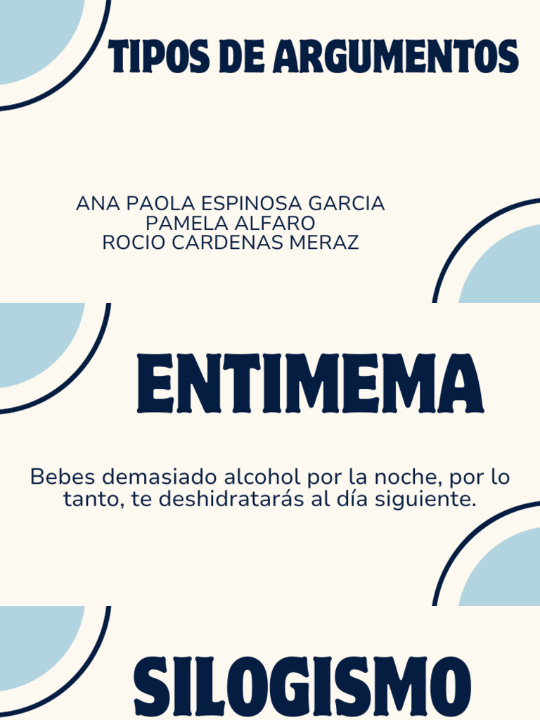 Tipos de Argumentos | PDF