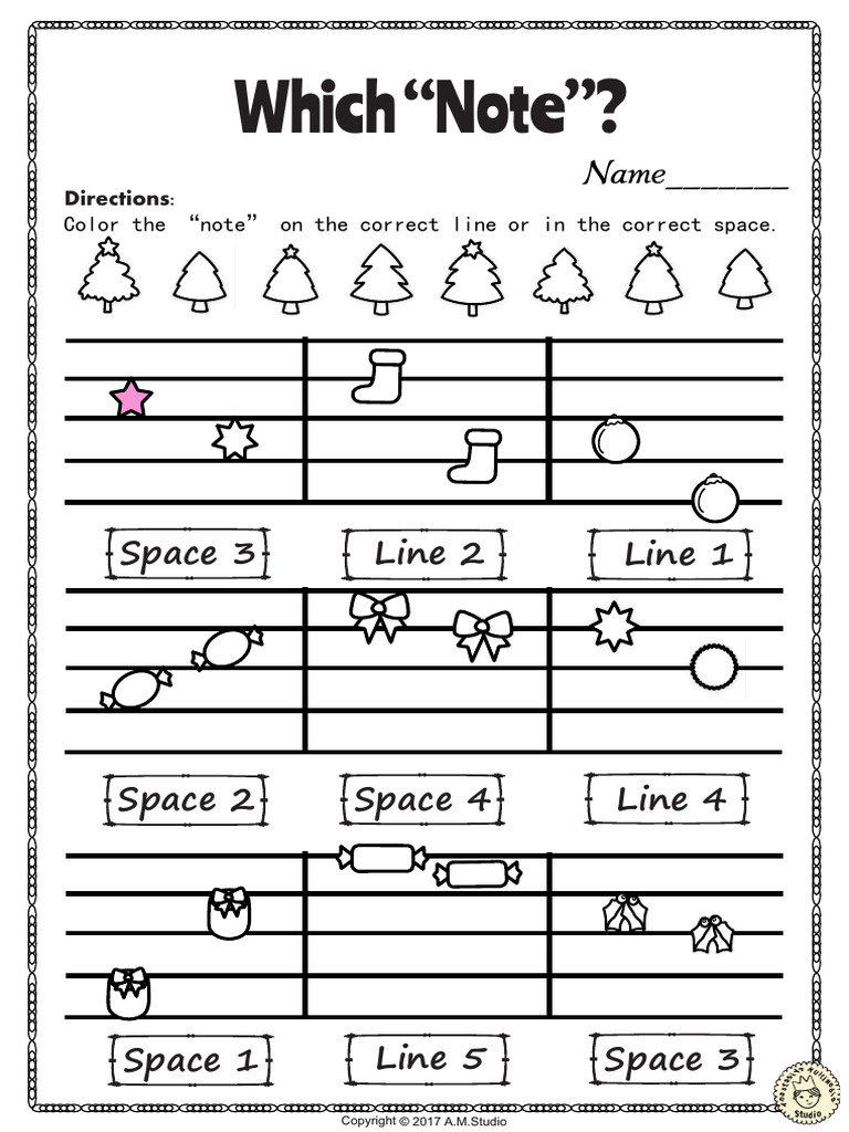 Free Christmas Music Worksheet | PDF