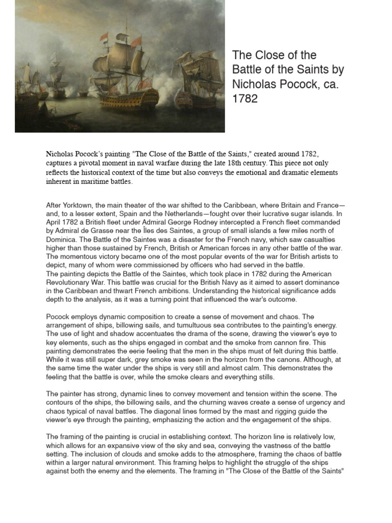 Analyzing Image Draft 1 | PDF | Ships | Paintings