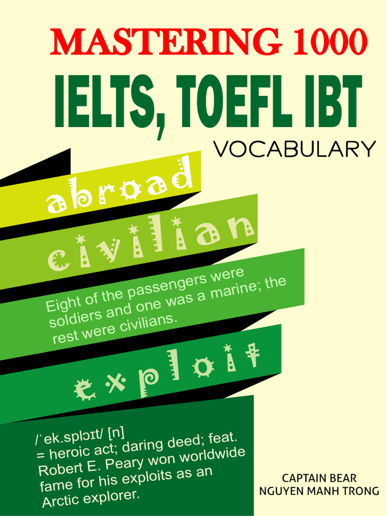 Mastering 1000 IELTS - TOEFL IBT Vocabulary | PDF