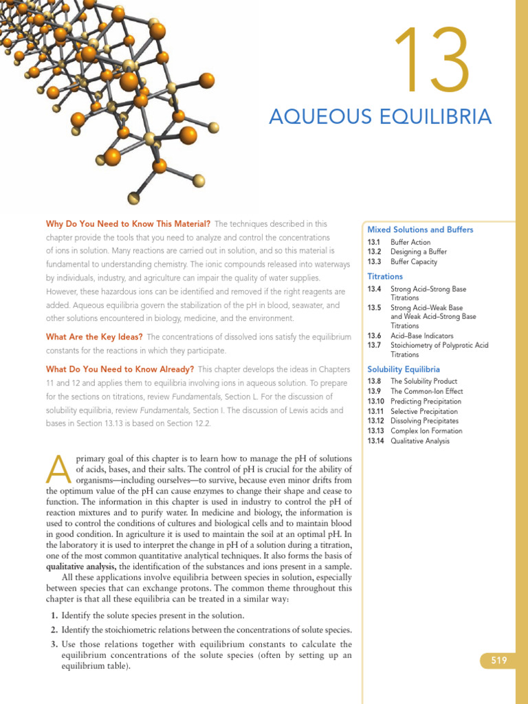 Aqueous Equilibria | PDF | Buffer Solution | Acid