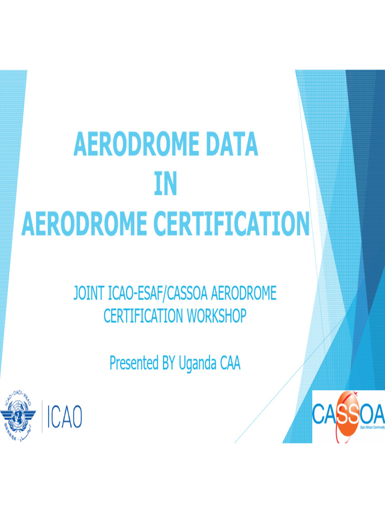 Aerodrome Certification Workshop - Aerodrome Data Presentation | PDF | Aviation