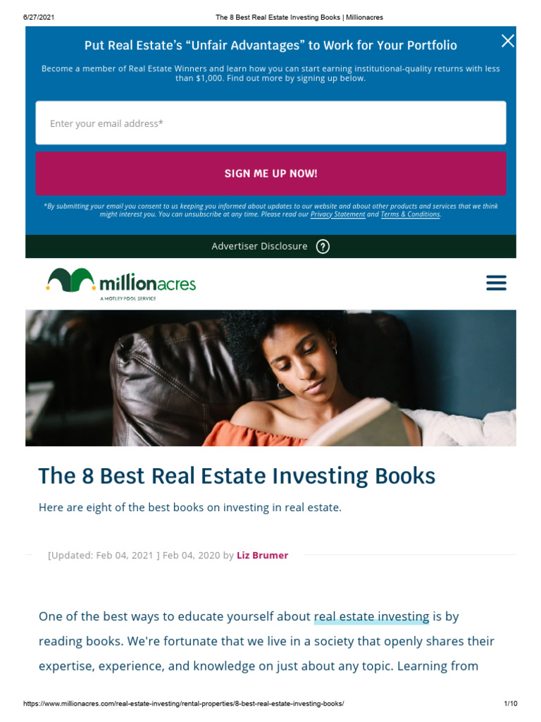 Top 8 Real Estate Investing Books | PDF | Real Estate Investing | Real ...
