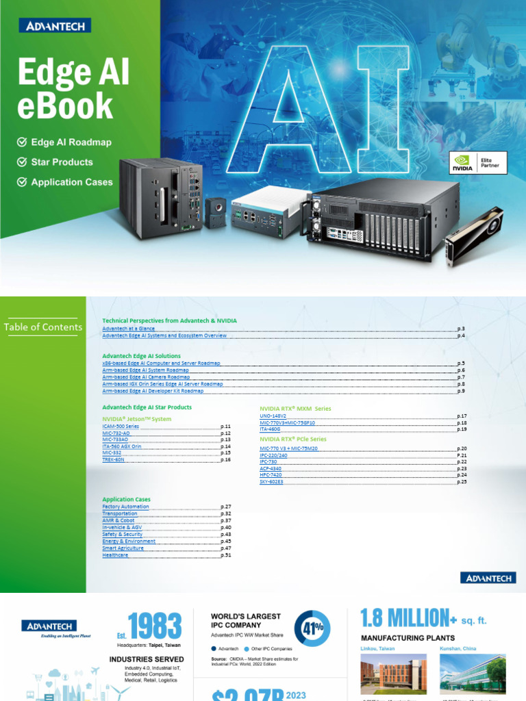 Anewtech Systems Advantech NVIDIA Jetson Edge AI Ebook | PDF | Automation | Graphics Processing Unit