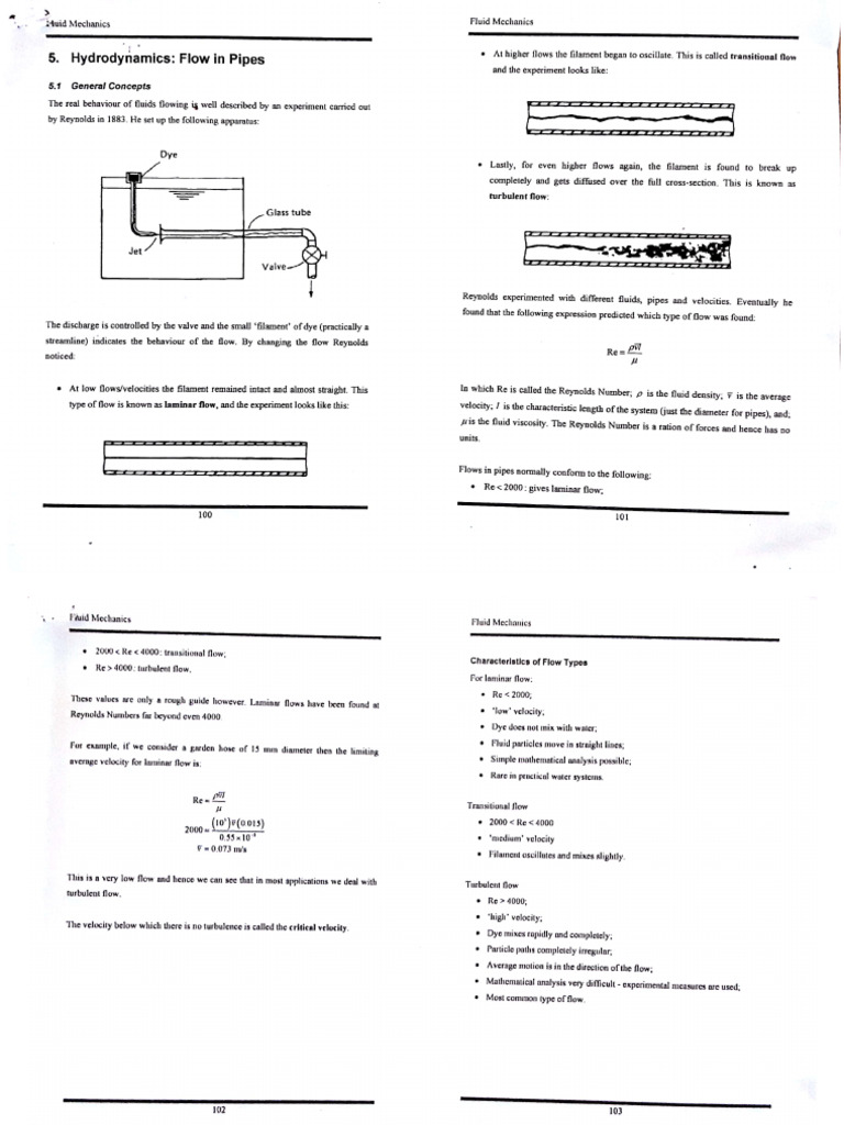 LAMINAR & TURBULENT FLOW | PDF
