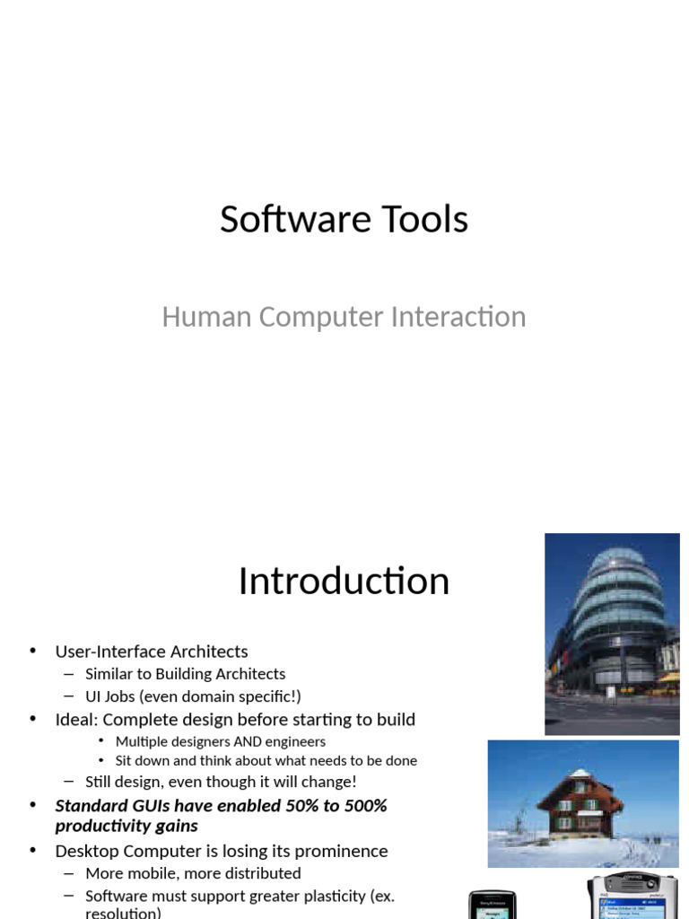 Software Tools and Interfacetool | PDF | Graphical User Interfaces | User Interface