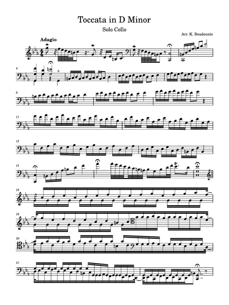 Toccata in D Minor-Copy 1 | PDF