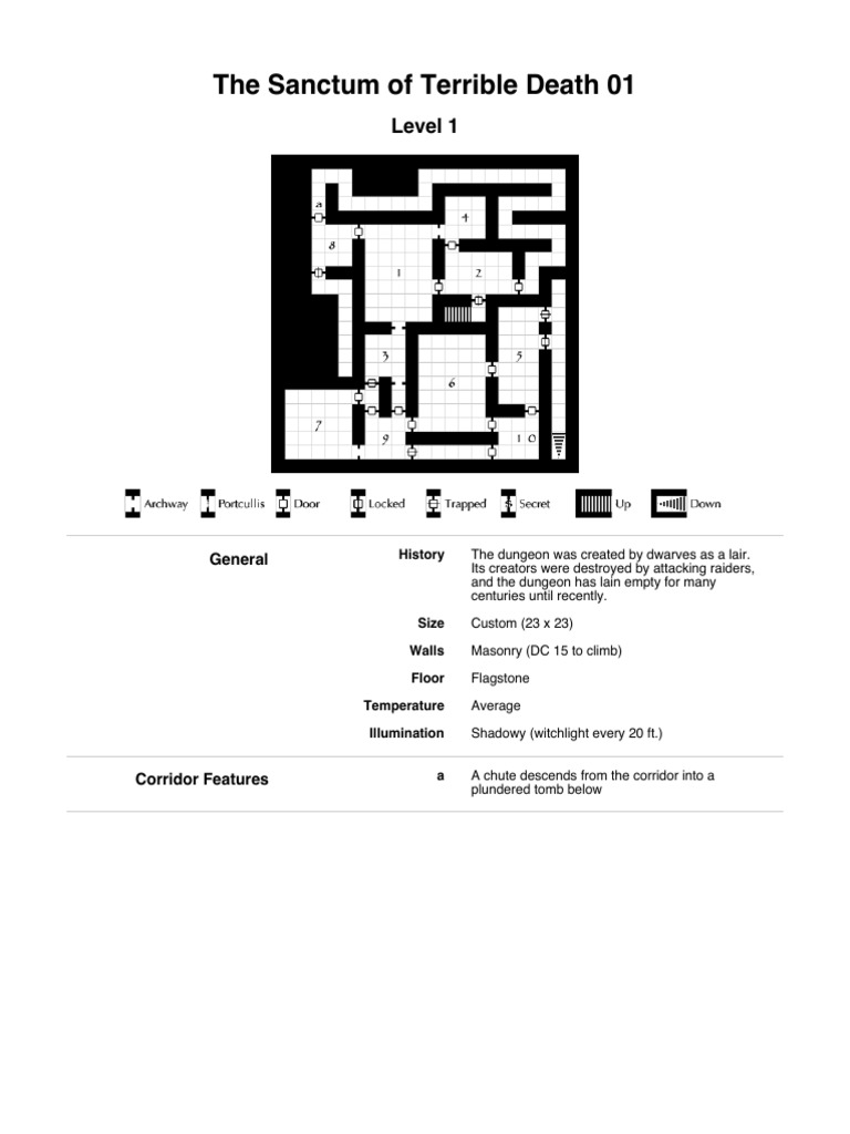 The Sanctum of Terrible Death 01 | PDF