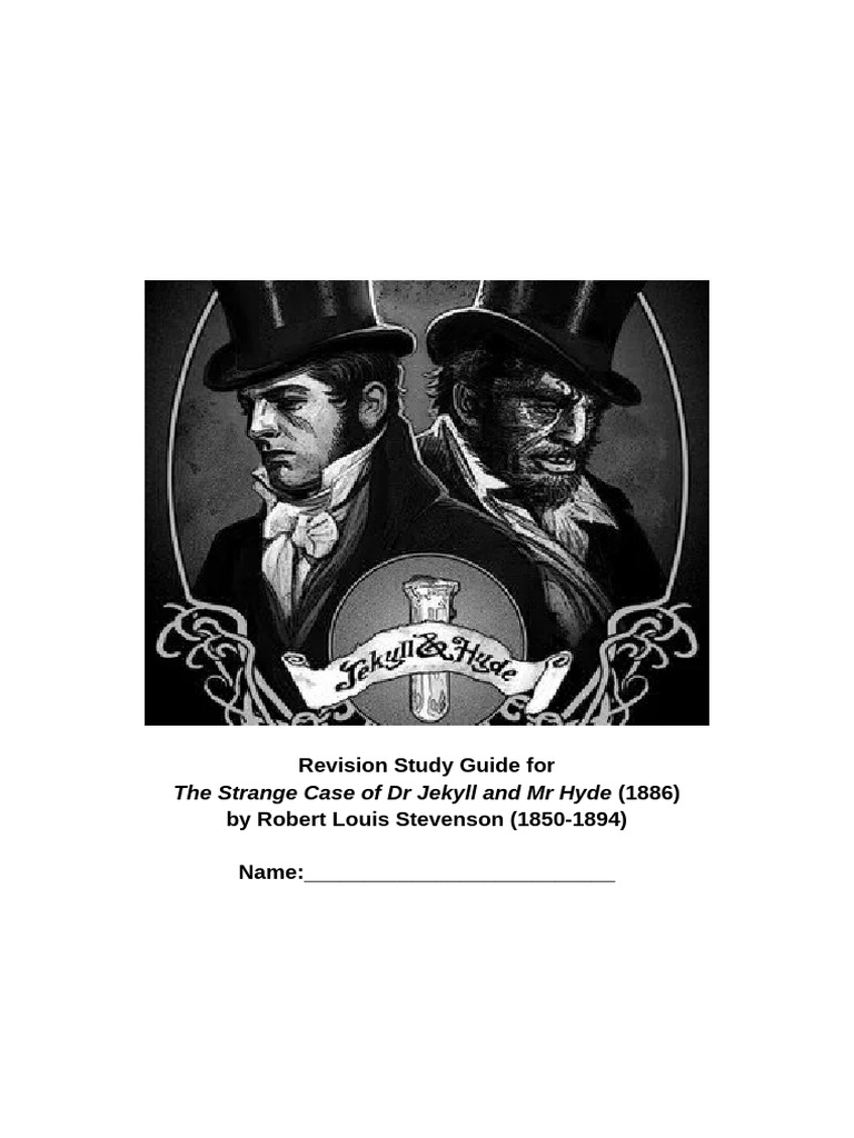 Jekyll and Hyde Study Guide Overview | PDF | Strange Case Of Dr Jekyll ...
