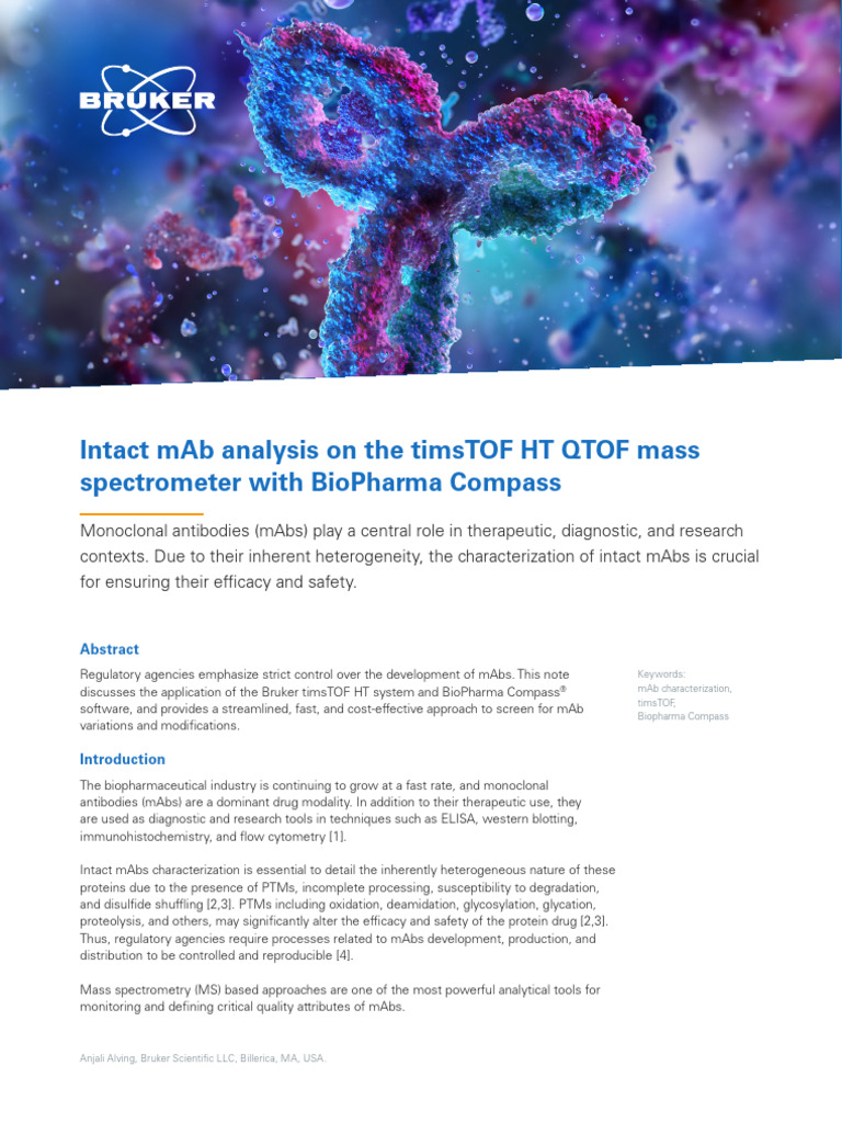 Lcms 227 Intact Mab Analysis On Timstof HT Ebook | PDF | Monoclonal ...