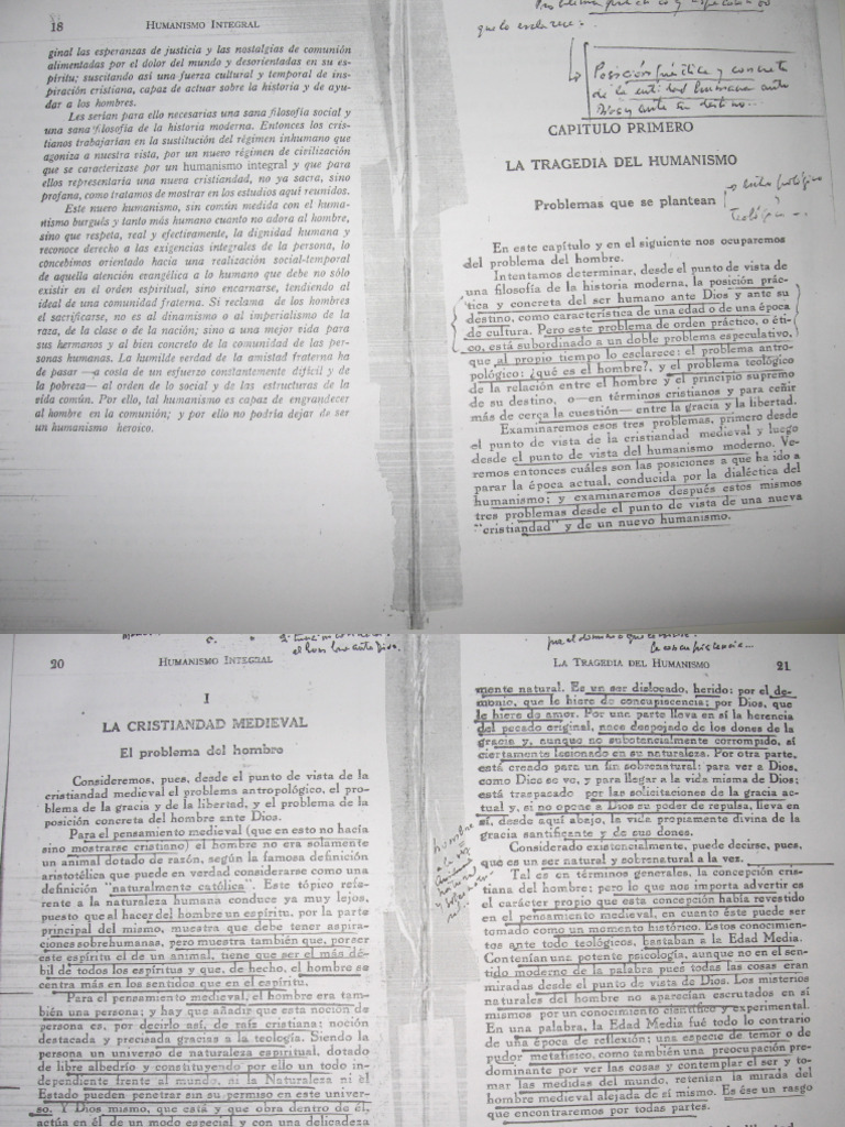 Humanismo Integral Cap1 | PDF