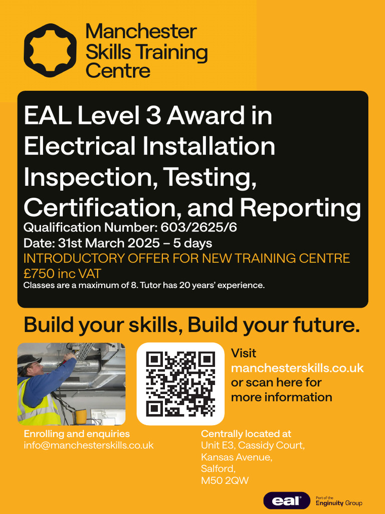 MSTC - All Courses Poster - Feb25 - EAL Level 3 Award in Electrical ...