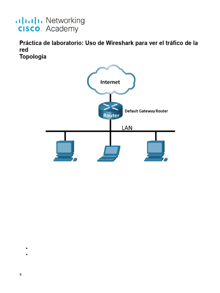 3.7.10 Lab - Use Wireshark To View Network Traffic - Es XL | PDF | Dirección IP | Estándares de ...