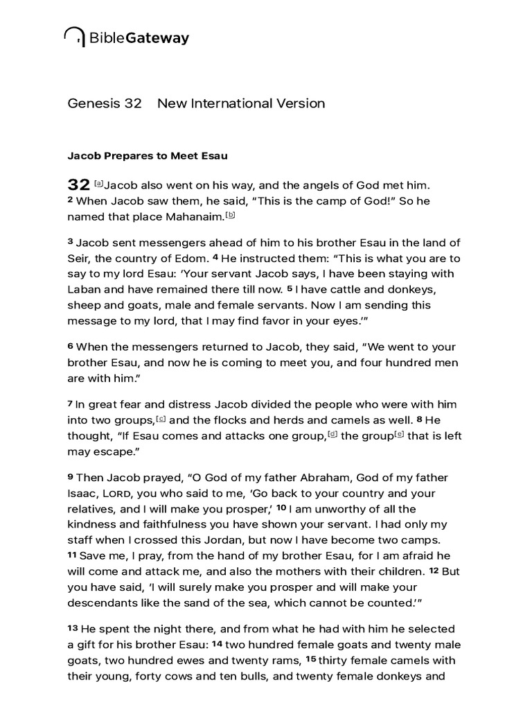 Jacob's Struggle and Transformation | PDF | Jacob | Torah Books