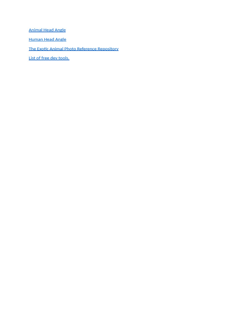 Exotic Animal Photo Reference Guide | PDF