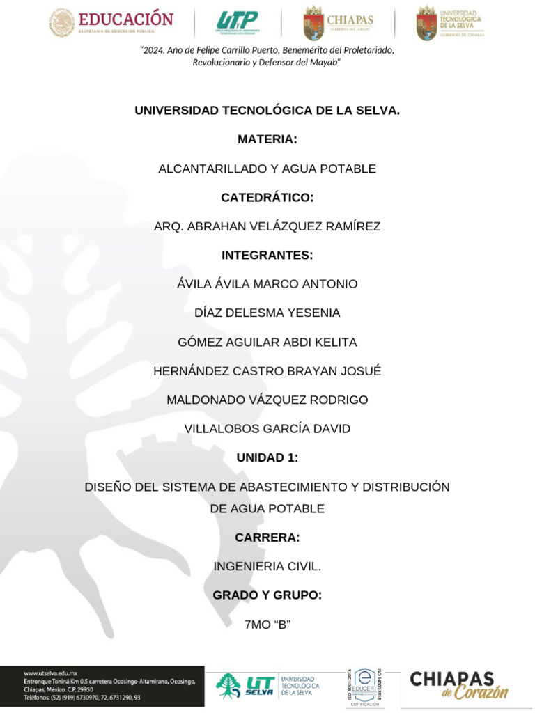 Proyecto Agua Potable 7b | PDF | Alcantarillado | Drenaje sanitario