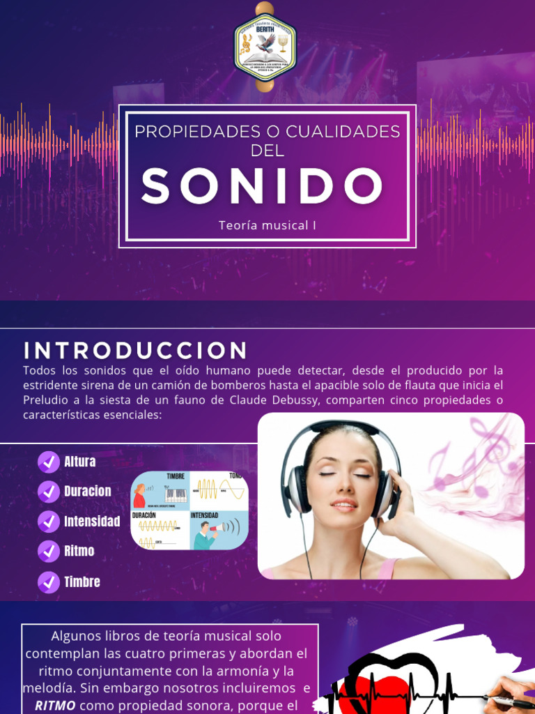 Clase 2 Cualidades Del Sonido | PDF | Tempo | Sonido