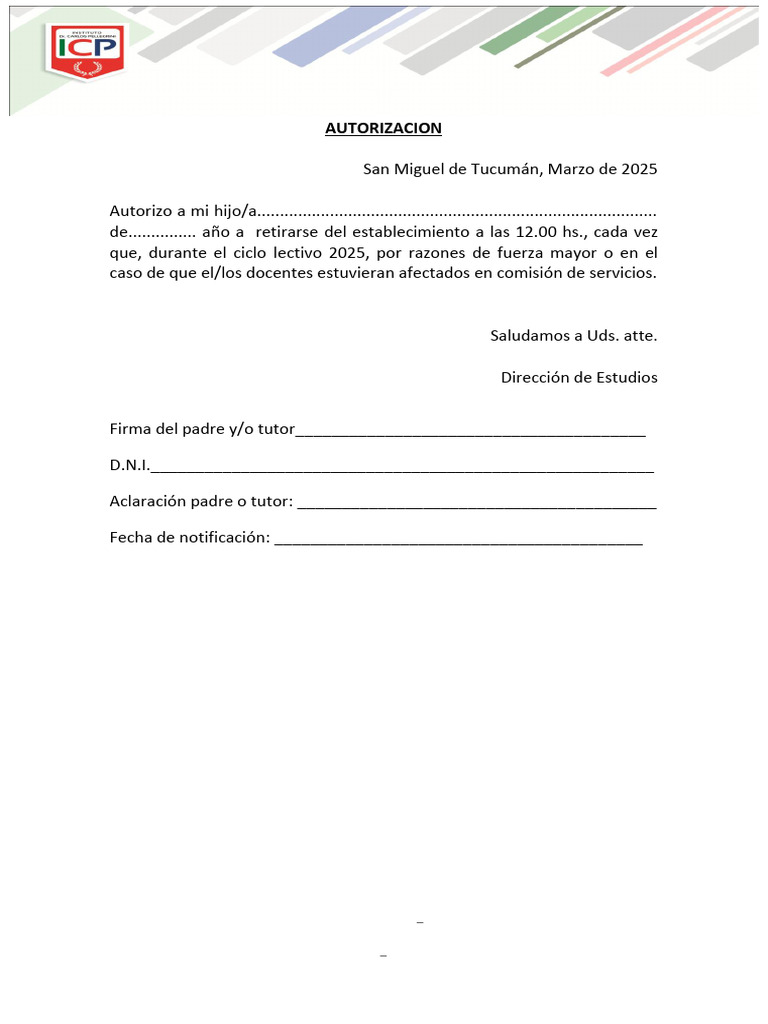 Comunicado Anual para Retirarse en 6ma Hora | PDF
