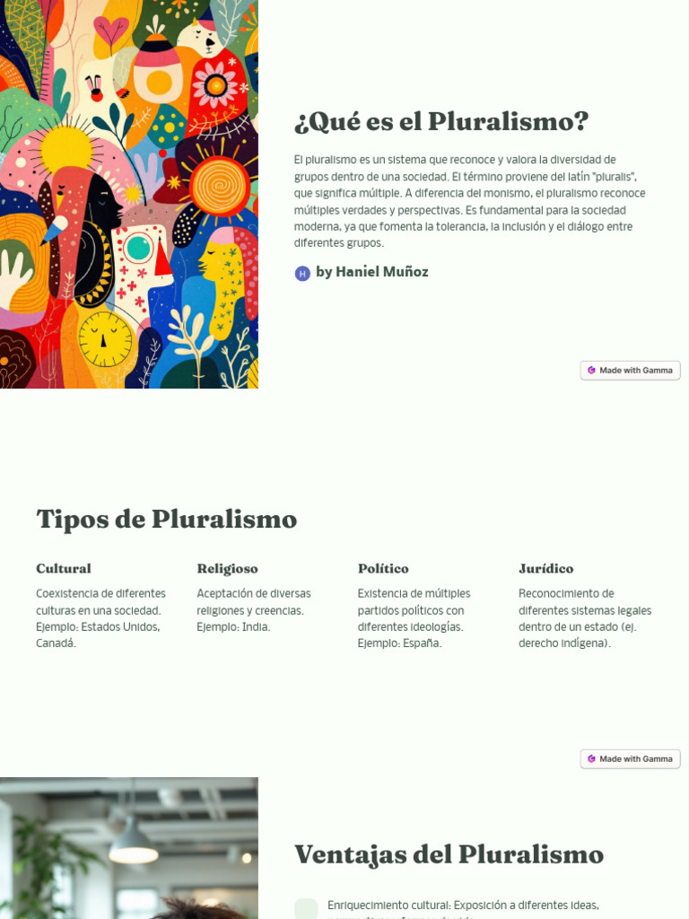 ¿Qué es el pluralismo? | PDF | Sociedad | Tolerancia