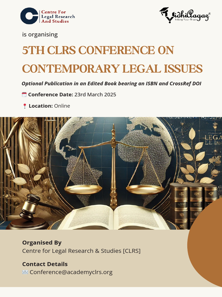 Brochure - 5th CLRS Conference | PDF | Mediation | Justice
