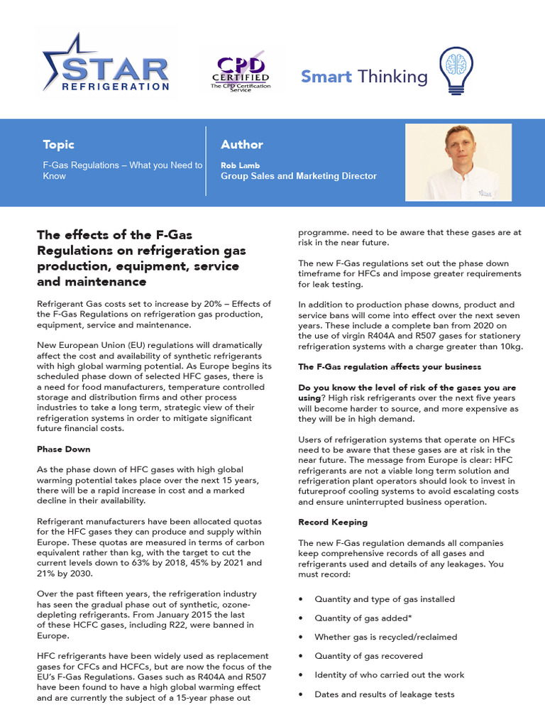 F Gas Regulations - What You Need To Know | PDF | Electromechanical ...
